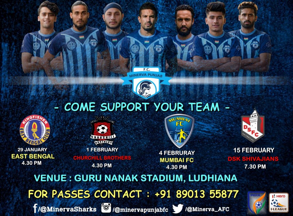 The I-League returns to Punjab with Minerva Punjab FC!