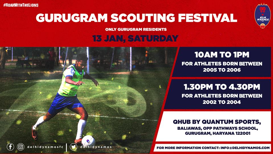 Delhi Dynamos to host Gurugram Scouting Festival!