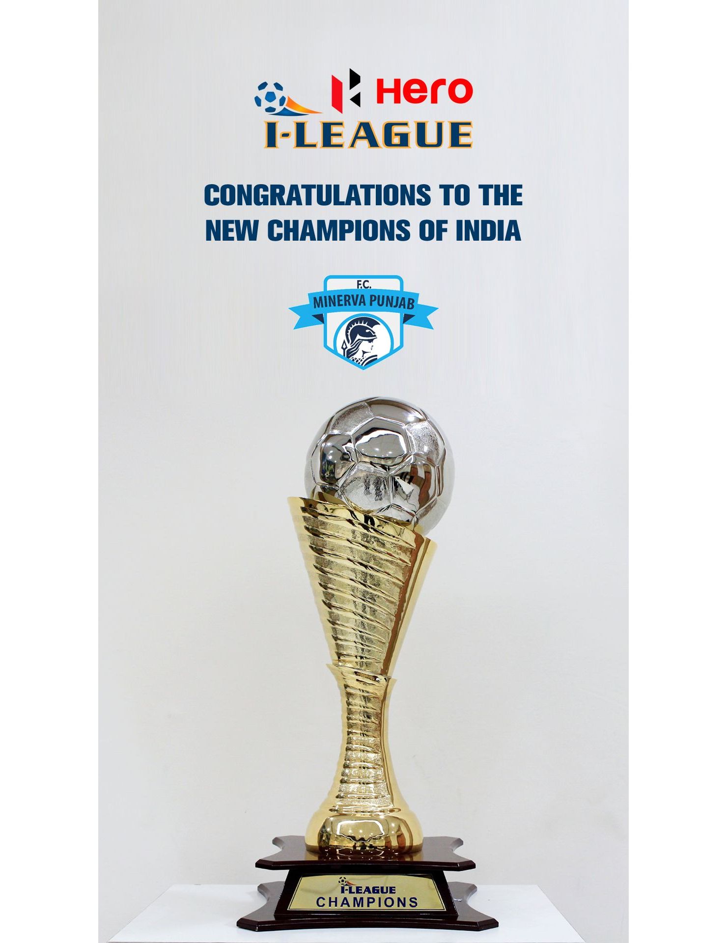 Minerva Punjab FC have sensationally won the 2017/18 I-League title!