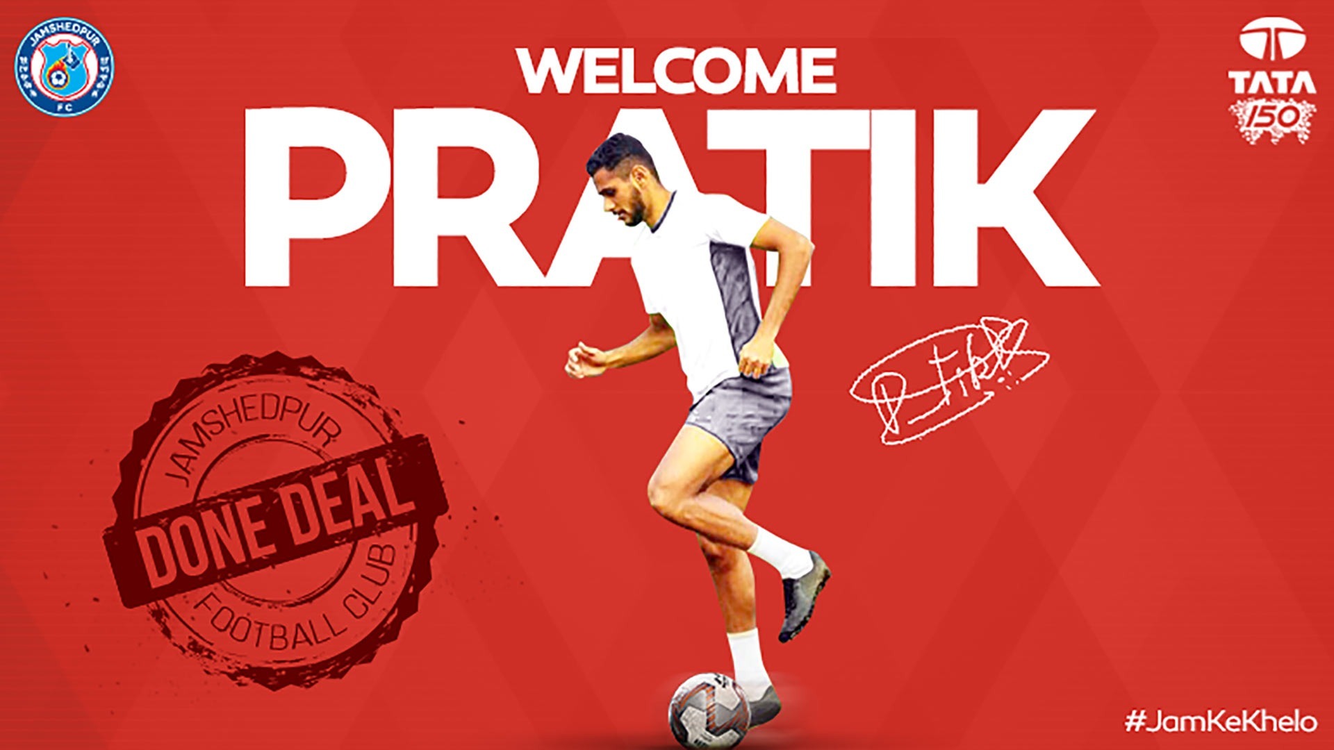 Pratik Chaudhari signs for ISL side Jamshedpur FC!