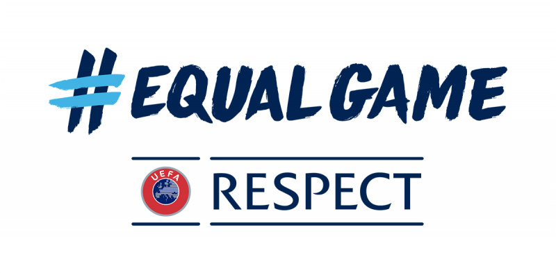 First as Benfica wear UEFA #EqualGame logo on their shirts!