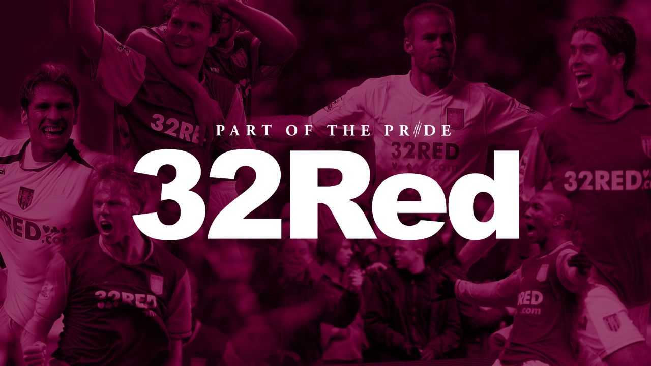 Aston Villa announce 32Red as their new shirt sponsors!