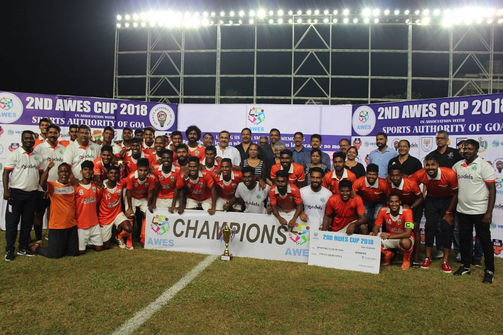 Sporting Clube de Goa pip Salaocar FC to lift AWES Cup!
