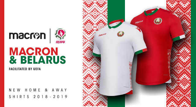 Macron unveil new kits of Belarus Football Federation!