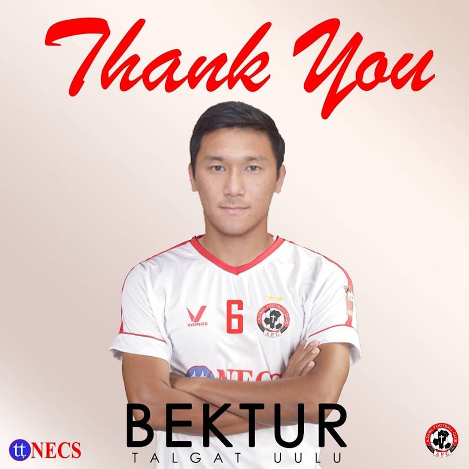 Aizawl FC release midfielder Bektur Talgat Uulu!