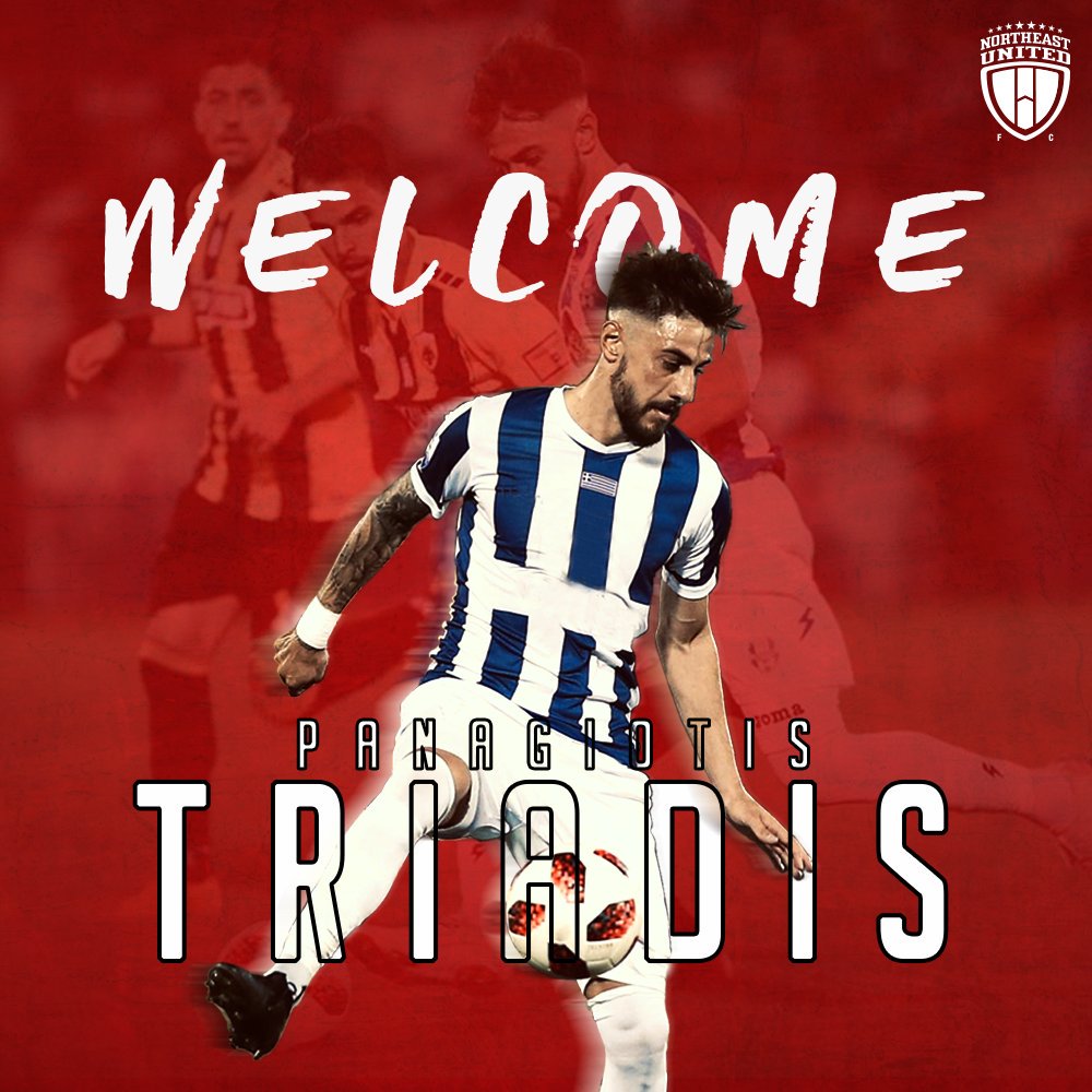 NorthEast United FC sign Greek attacking midfielder Panagiotis Triadis!