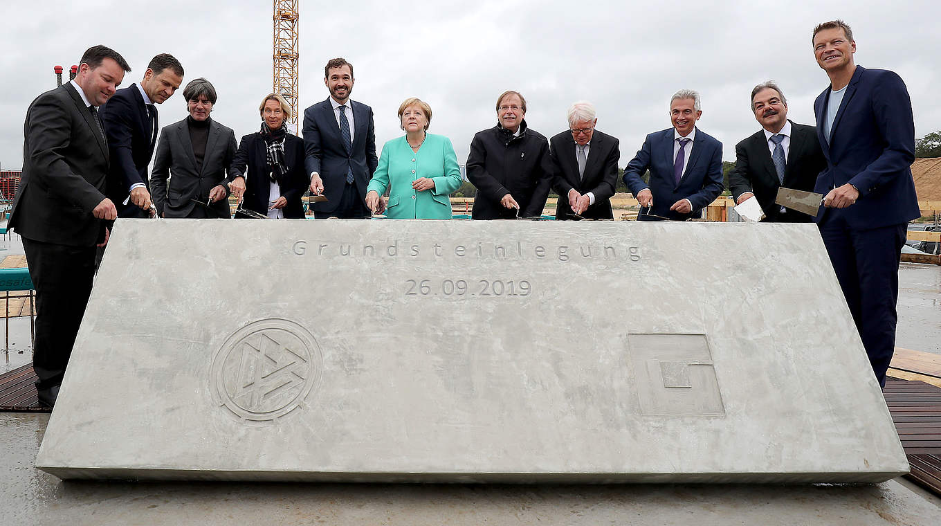 Cornerstone laid for Germany's new DFB complex!