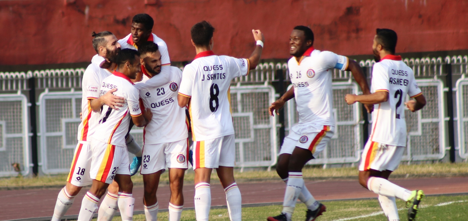 Ruthless East Bengal shine infront of 19,000 NEROCA fans!