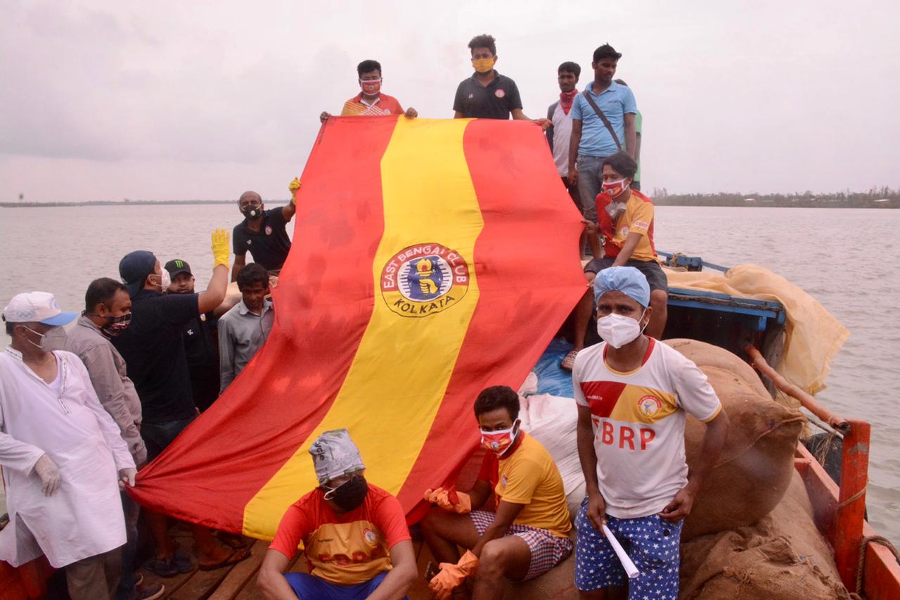 EBRP distributes 2,500 kgs of relief to Amphan victims in Sundarbans!