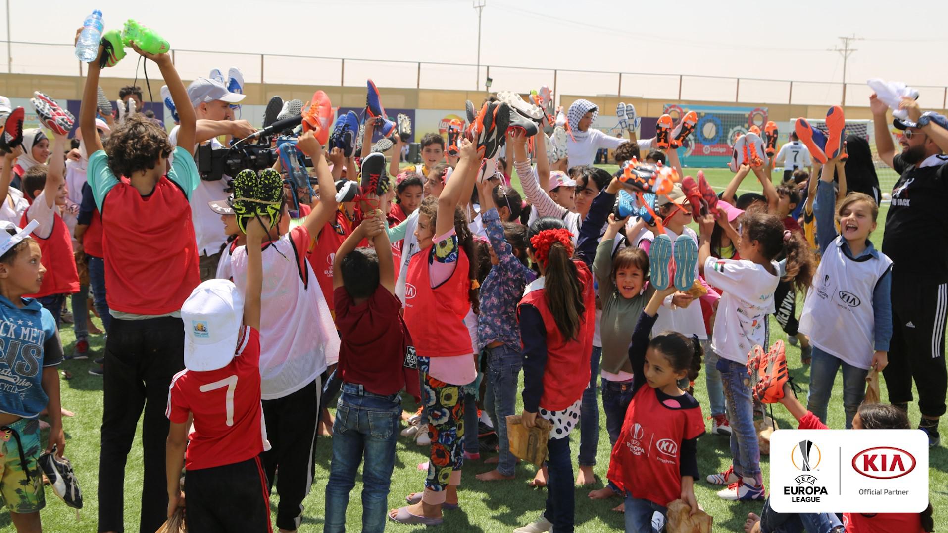 Football legends help children improve skills through online coaching ...