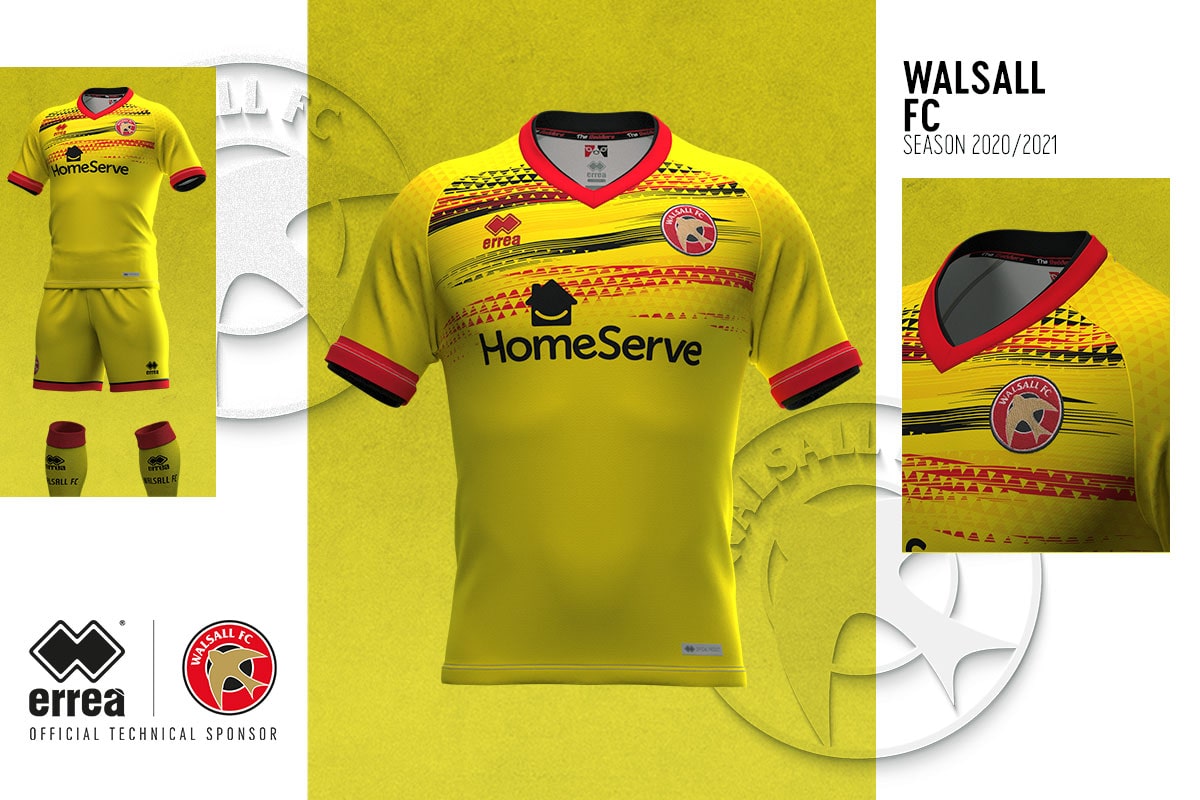 Errea & Walsall FC launch the Saddler's 2020/21 third kit!