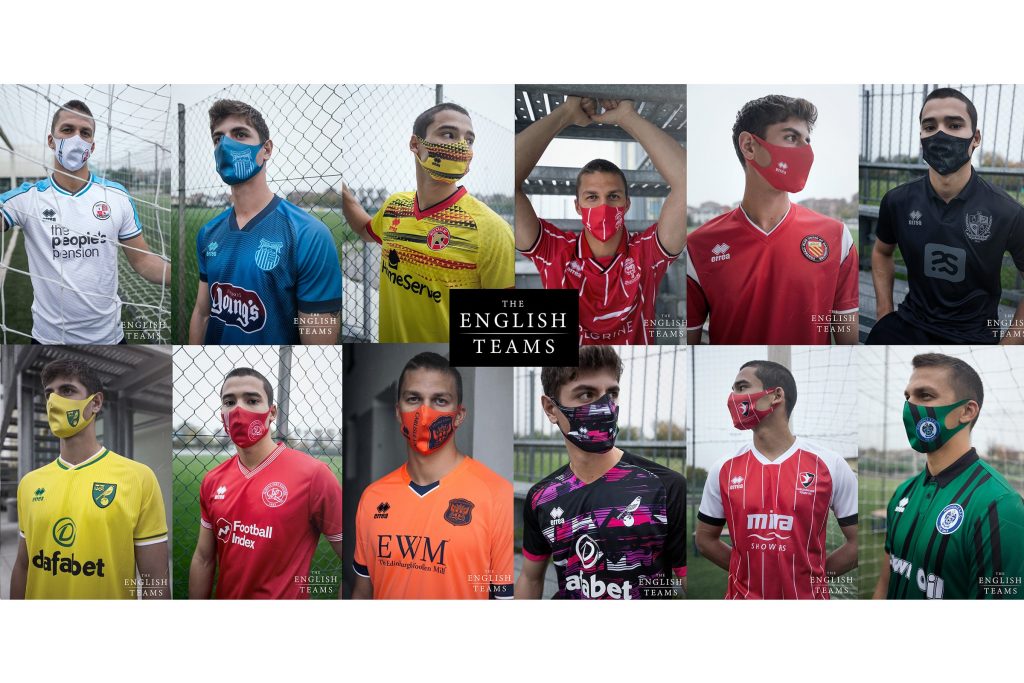 The English teams: Errea's Jersey & Mask edition, the Face of Modern ...