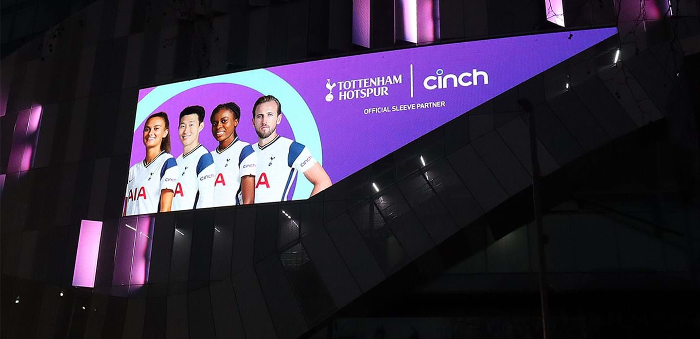 cinch becomes Tottenham Hotspur's Official Sleeve Partner!