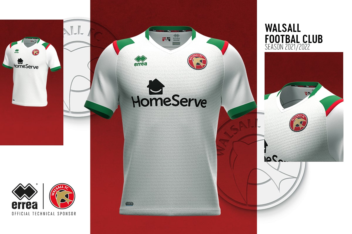 Walsall FC unveil their Errea third kit for 2021/22 season!