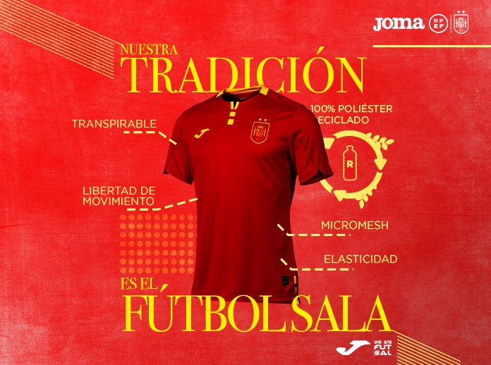 Joma launch Official uniform of the Spanish National Futsal team!