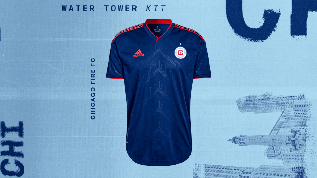 adidas & Chicago Fire FC unveil 2022 Water Tower kit!