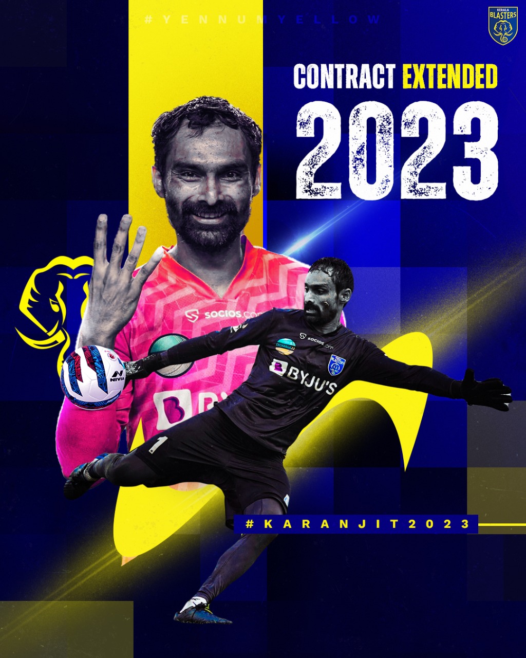 Kerala Blasters extend contract of goalkeeper Karanjit Singh!