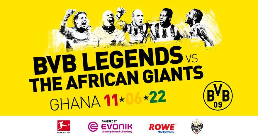 Borussia Dortmund's BVB Legends arrive in Ghana!