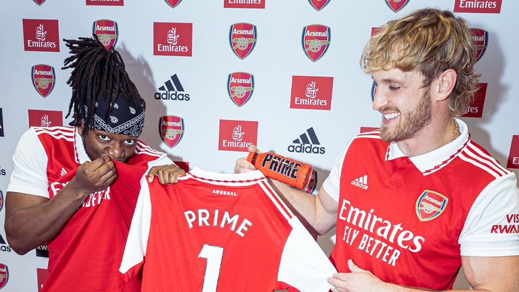 Arsenal FC partners with PRIME hydration drink!
