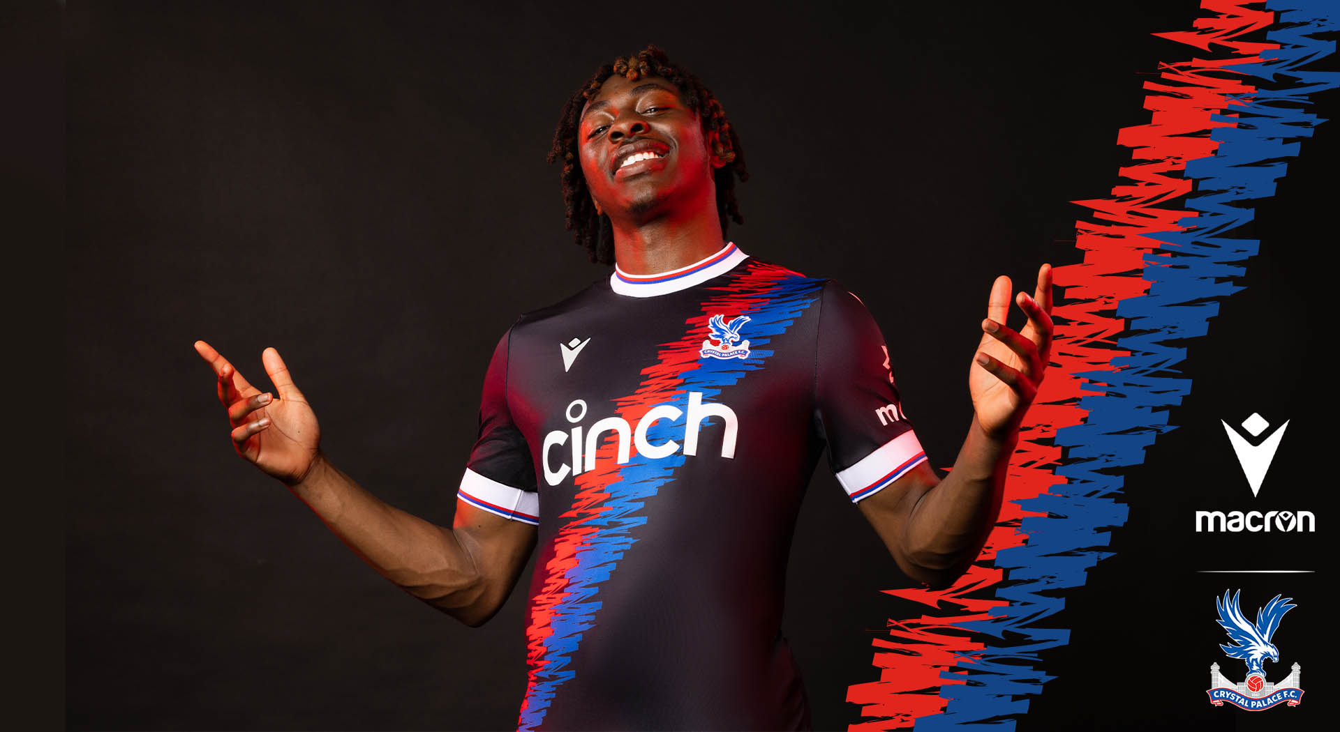 Red & Blue brushstrokes recreate the famous 'Evil Sash' for Macron-made ...