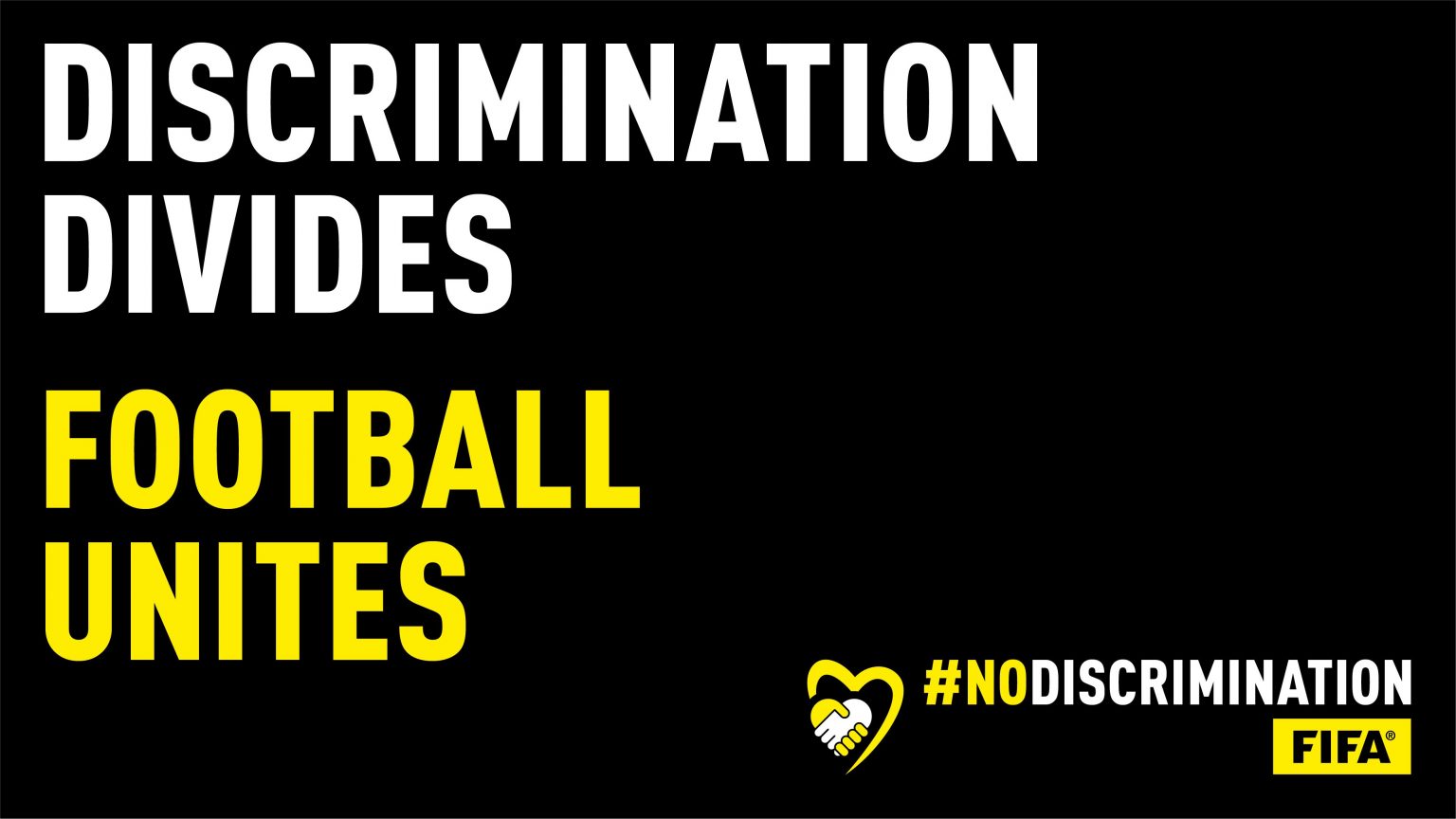 No Discrimination campaign made available for entire 2022 FIFA World Cup!