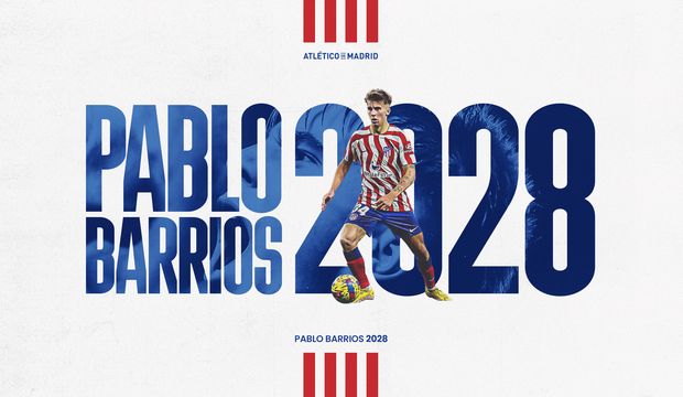 Pablo Barrios signs Atletico Madrid contract extension until 2028!