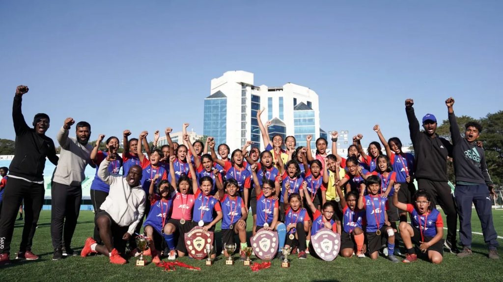 Greenwood High claim girls' treble at BFC KSFA Soccer Shield!
