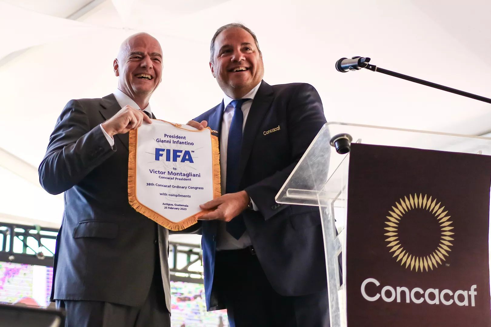 FIFA President congratulates Victor Montagliani on re-election as ...