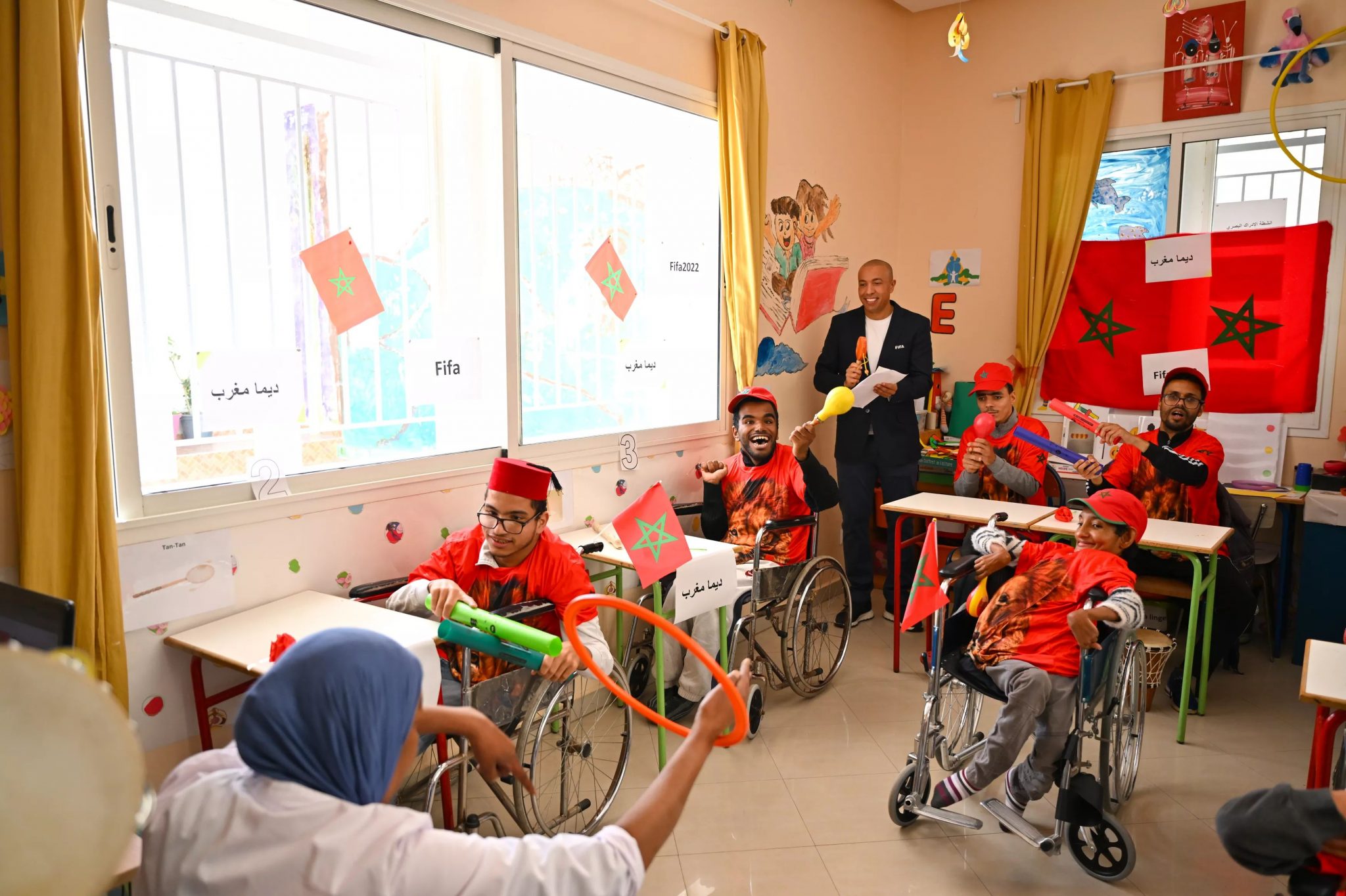 FIFA Legends bring smiles during Rabat visits!