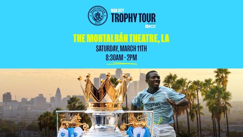 Manchester City's global Trophy Tour heads to Los Angeles!