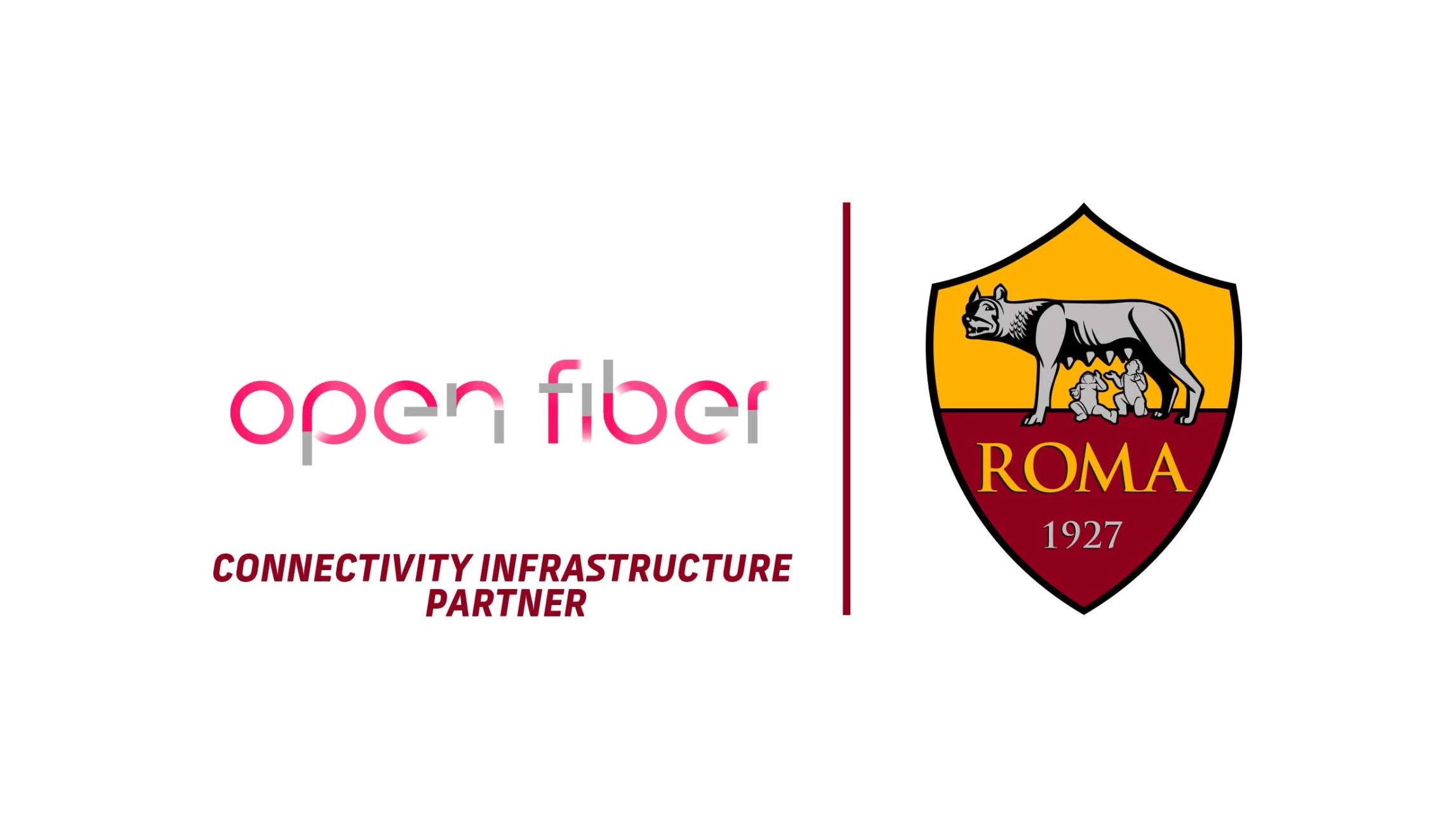 Open Fiber becomes an AS Roma partner!