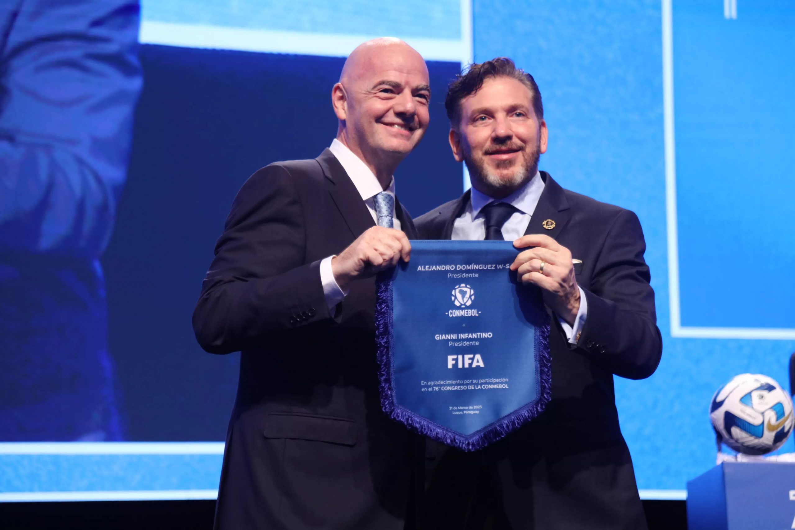 FIFA President congratulates South American football at CONMEBOL Congress!