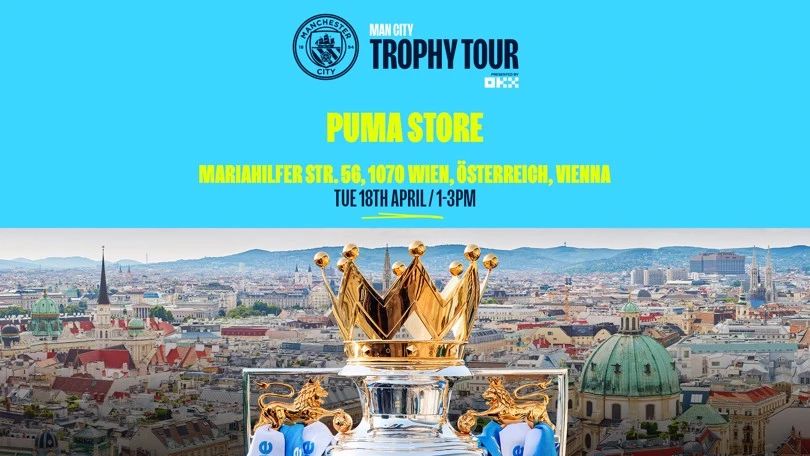 Manchester City's global Trophy Tour heads to Vienna!