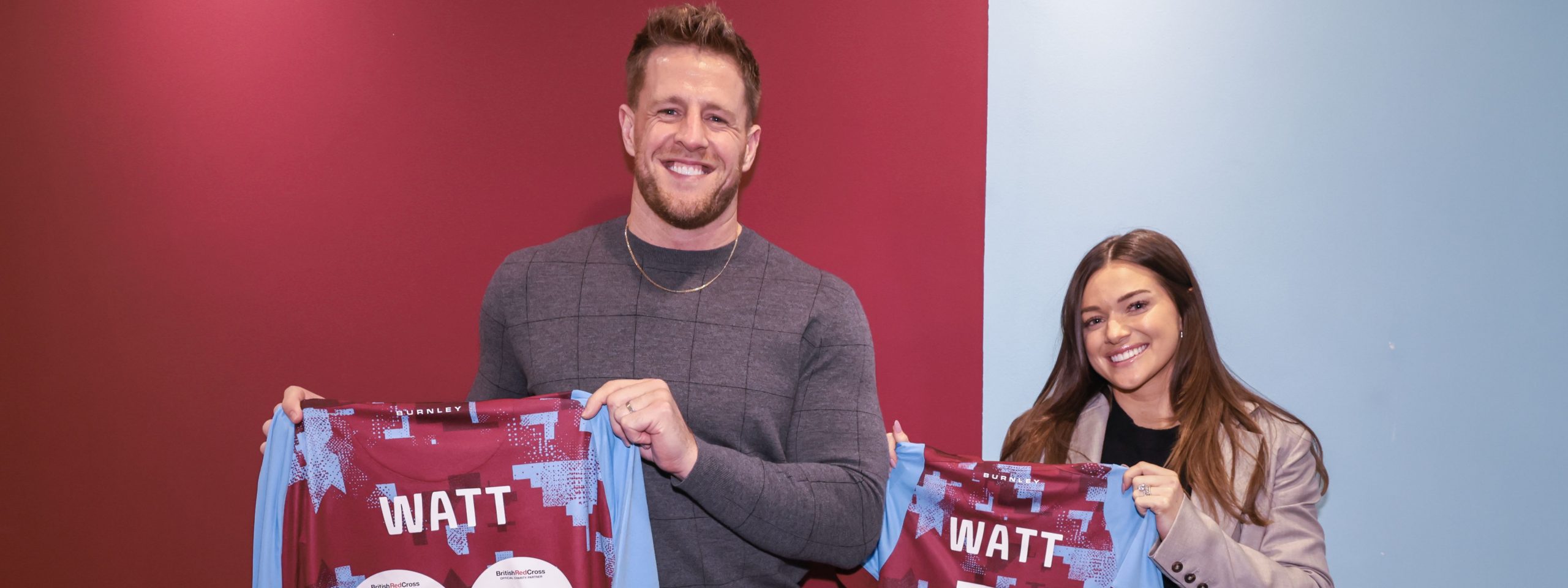 NFL star JJ Watt & Football pro wife Kealia Watt join the Burnley FC ...