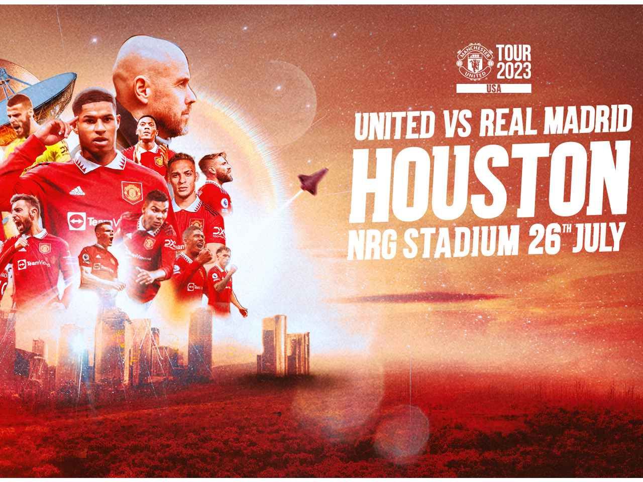 Manchester United set to play Real Madrid in Houston!