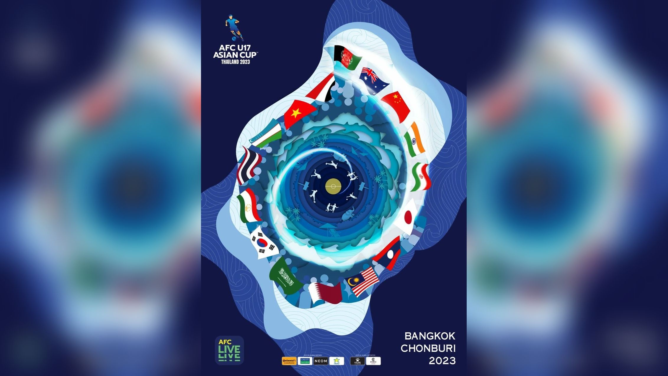 AFC U-17 Asian Cup unveils poster celebrating football and Thai culture!
