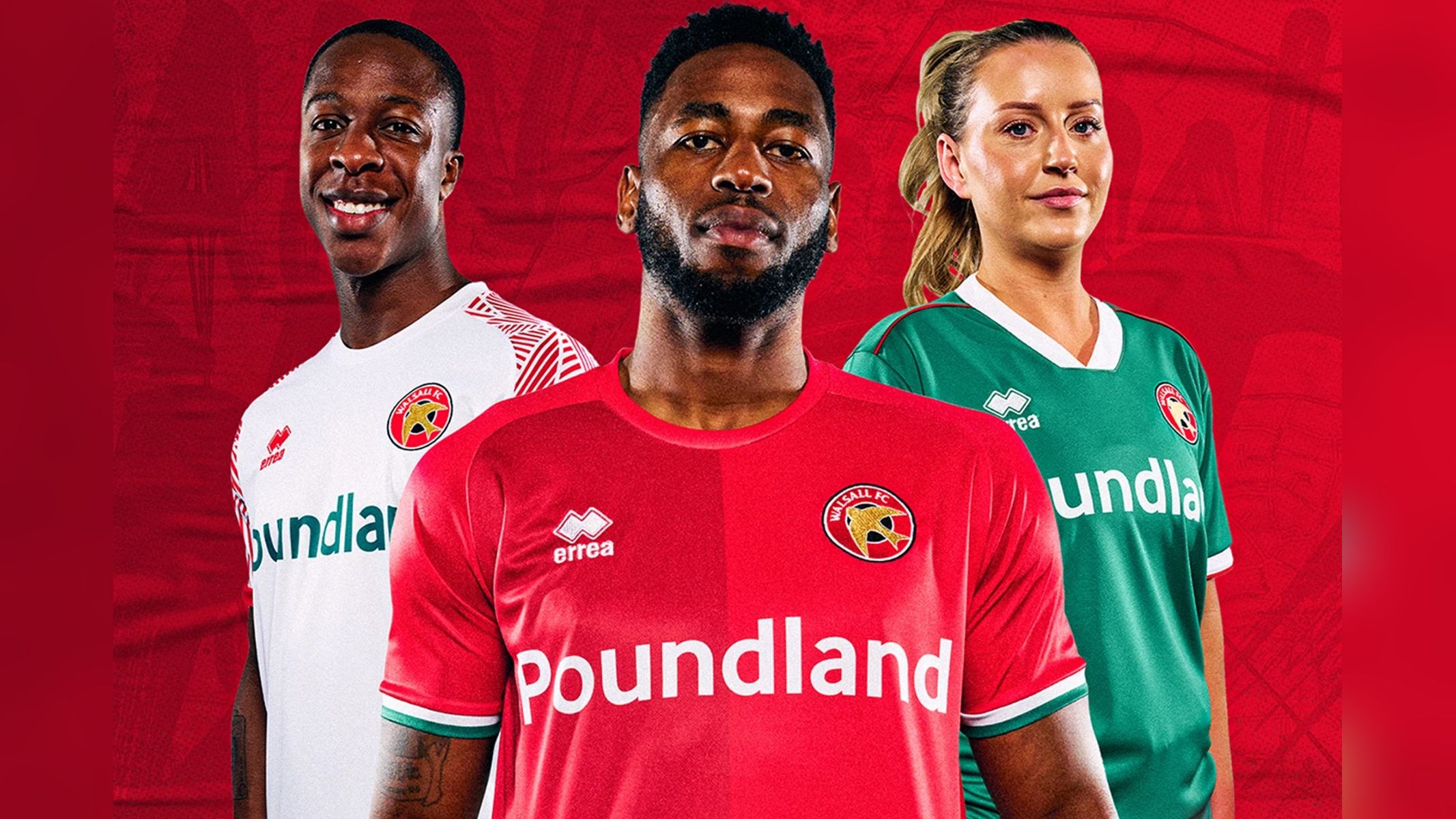 Errea & Walsall FC unveil new jerseys for the 2023/24 season!