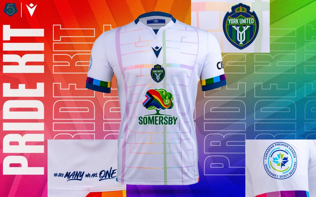 York United FC unveils historic Macron-made 2023 Pride kit!