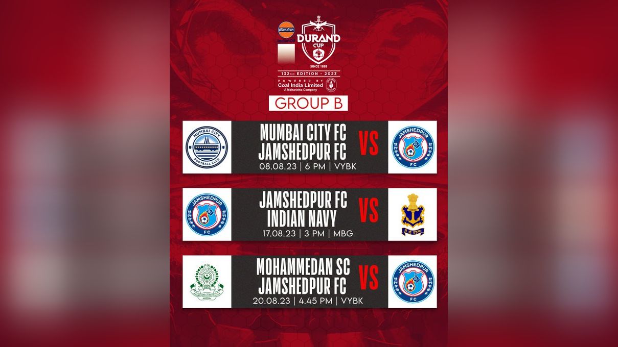 Jamshedpur FC to kick off their season against Mumbai City FC in Durand Cup!