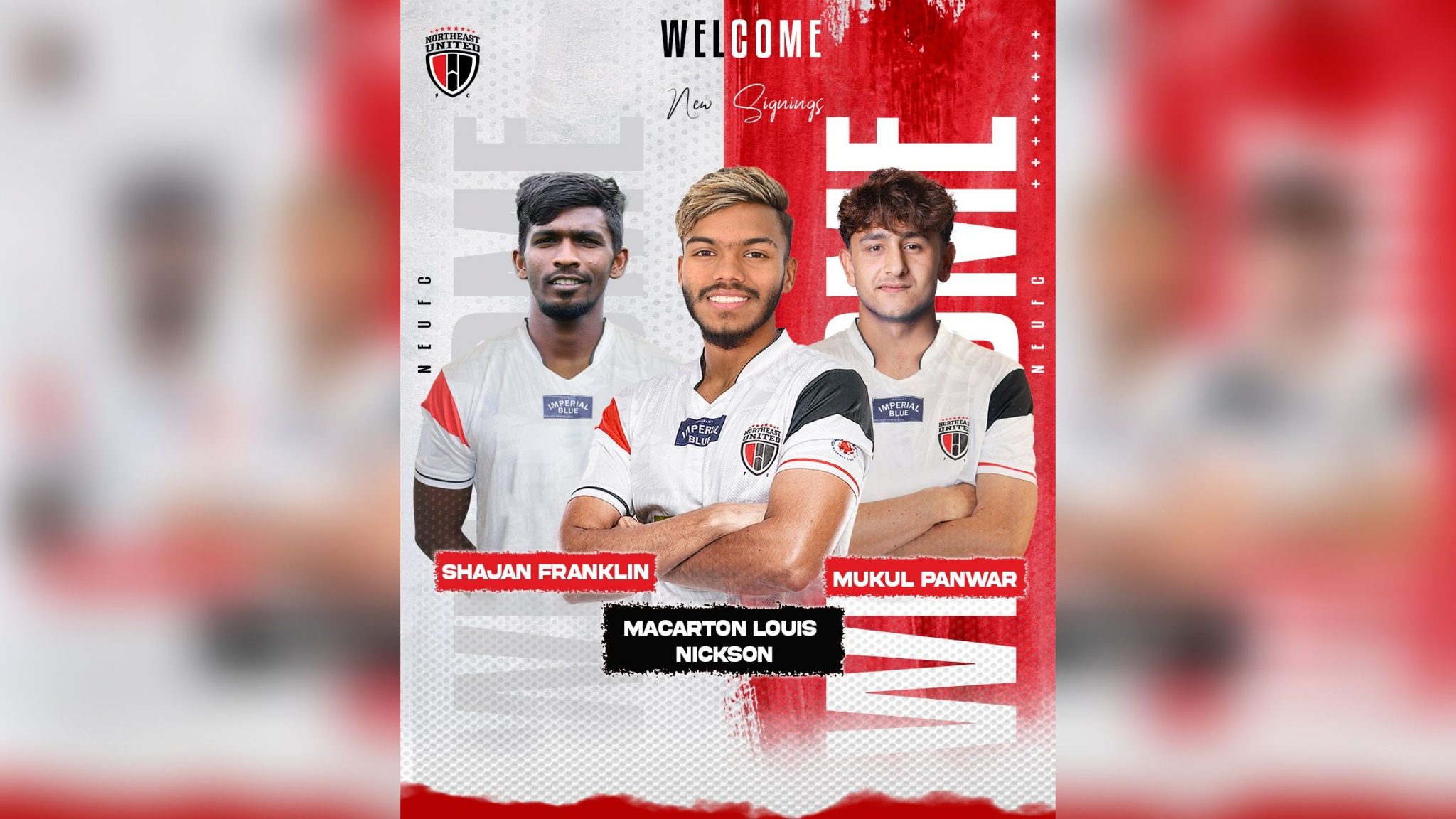 NorthEast United FC bolster squad with three exciting signings!