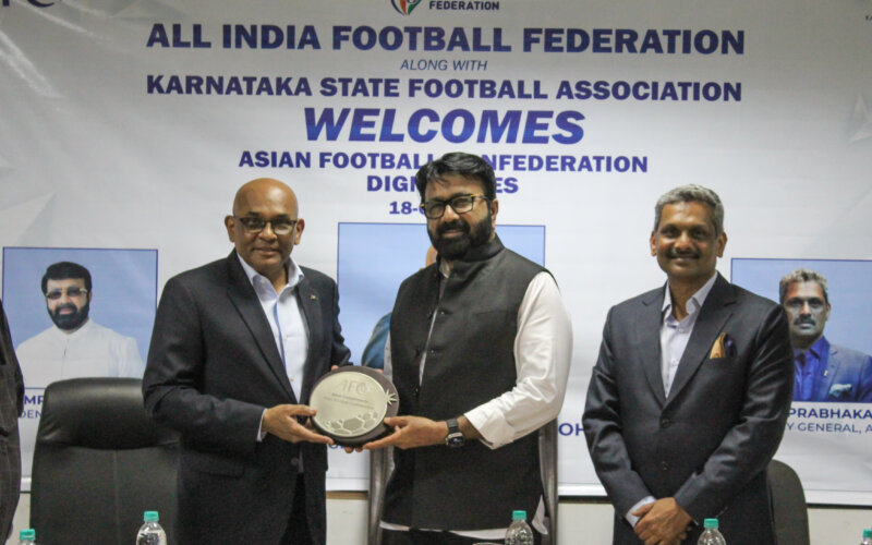 AFC General Secretary visits Bengaluru; holds discussion with KSFA on ...