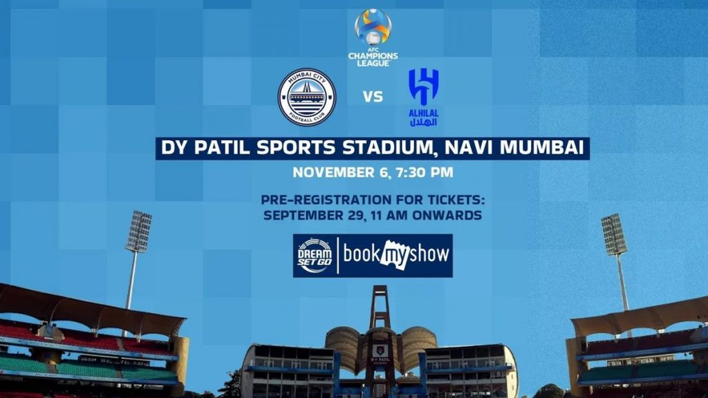 Mumbai City FC to now host Al Hilal SFC at DY Patil Stadium!