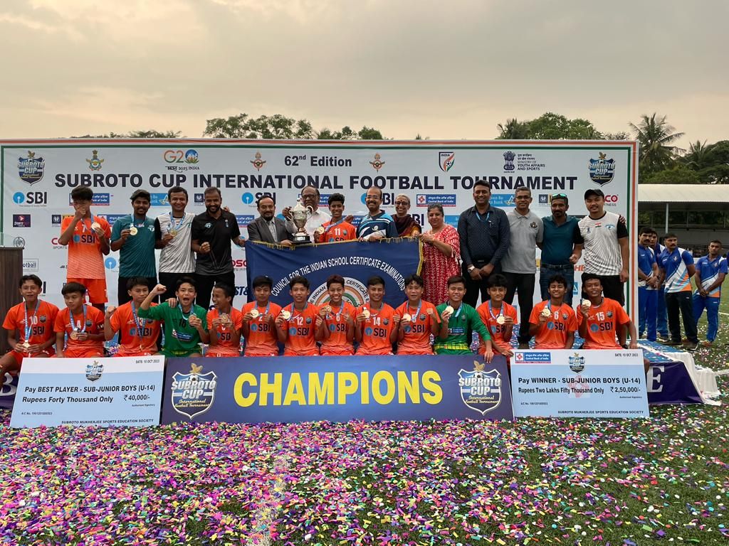Minerva Public School crowned U-14 Subroto Cup champions!