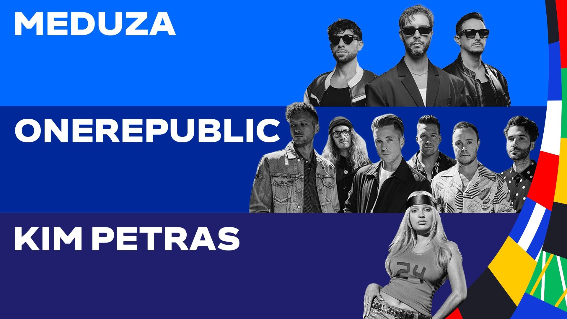 Meduza, OneRepublic & Kim Petras to create the official UEFA EURO 2024 song!
