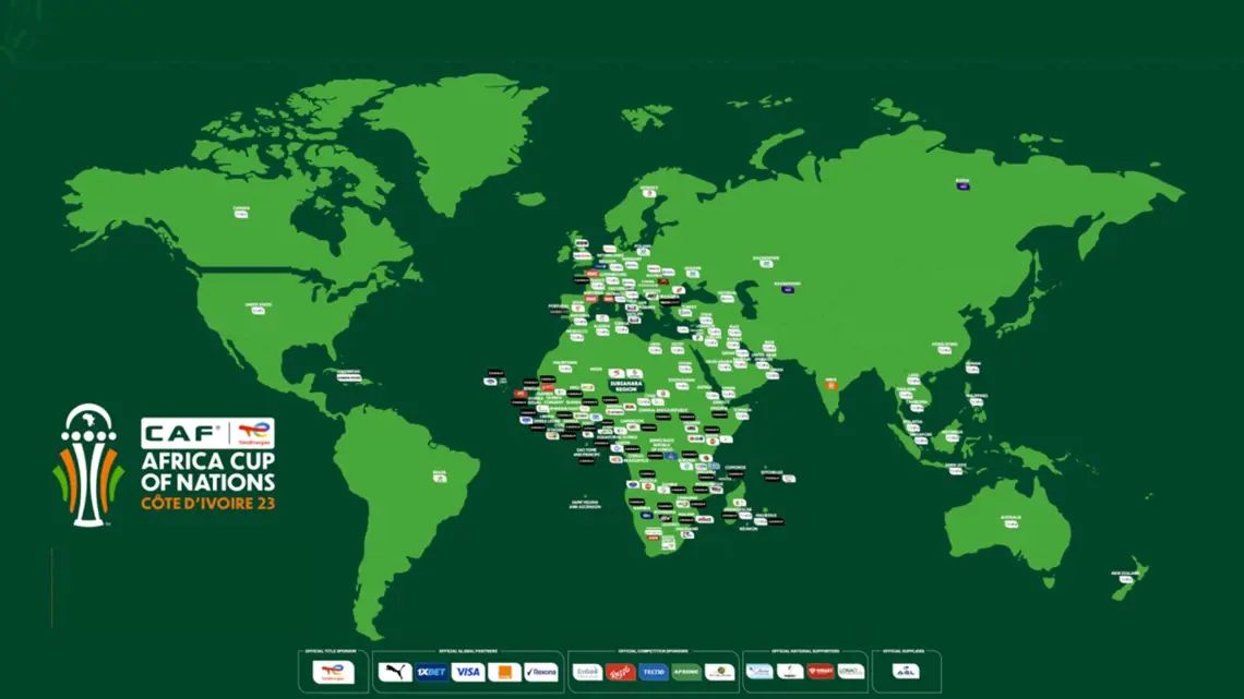 More than 170 Territories to broadcast the CAF AFCON 2023 final!