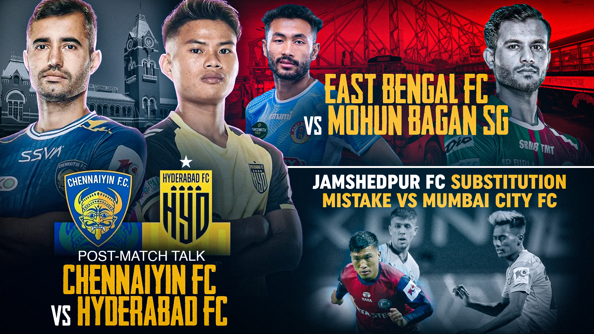 arunfoot: Candid Football Conversations #166 Chennaiyin FC 0-1 Hyderabad FC, East Bengal vs ...