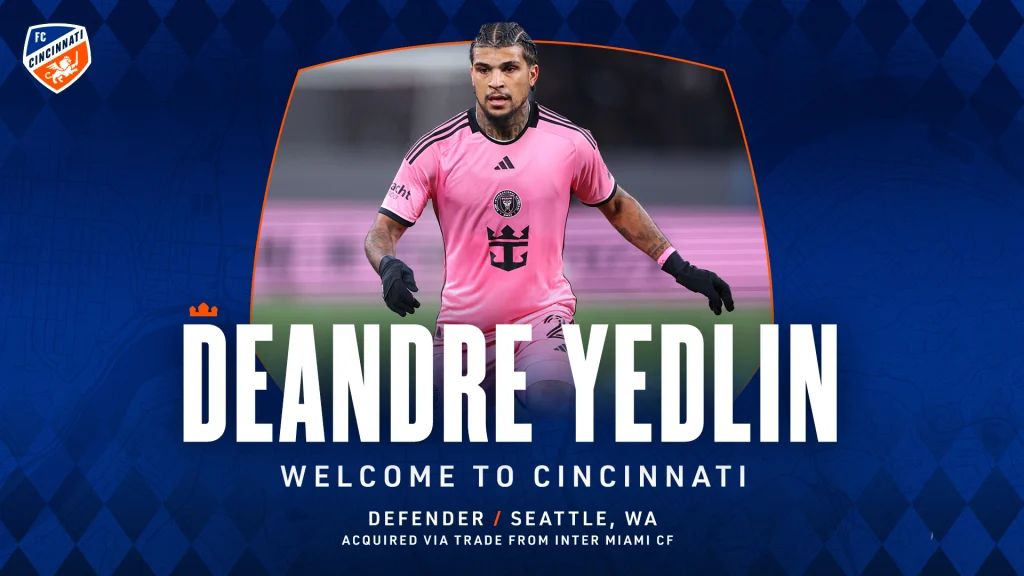 FC Cincinnati acquire defender DeAndre Yedlin from Inter Miami CF!