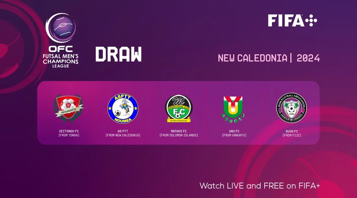 Draw confirmed for OFC Futsal Men’s Champions League 2024!