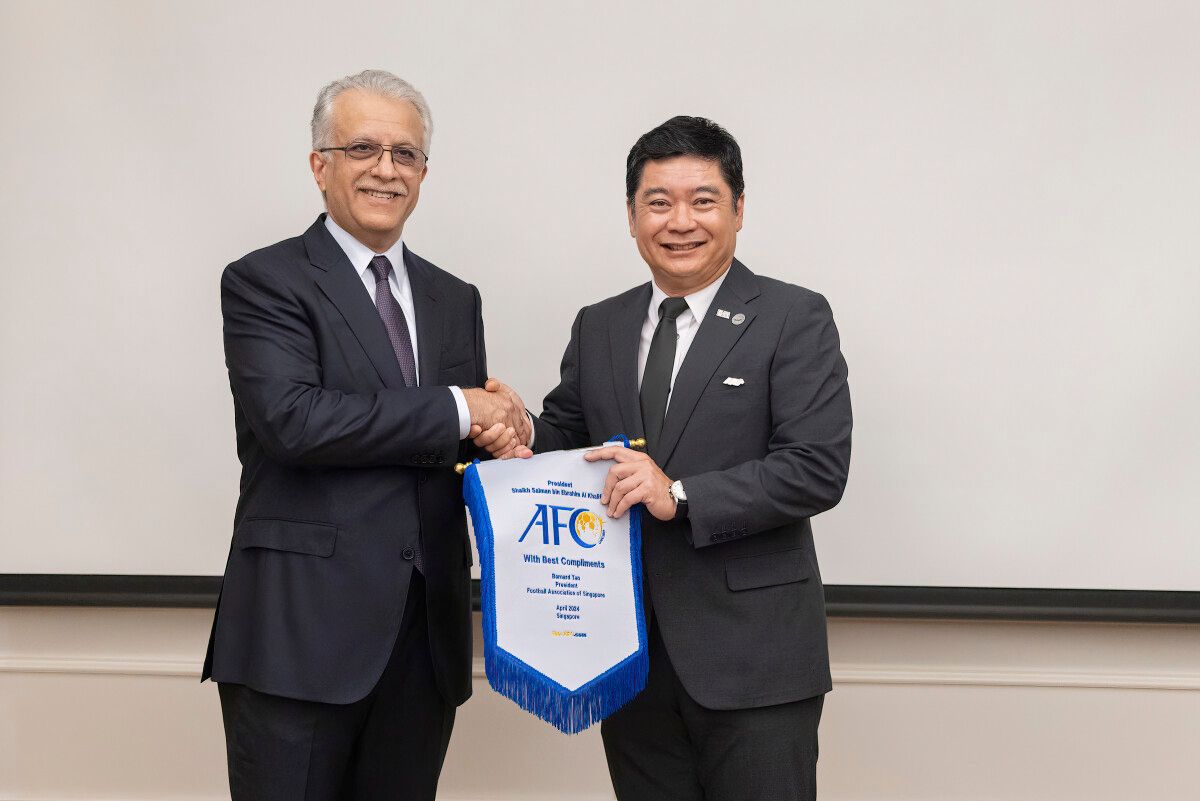 AFC President hails football development efforts in Singapore!