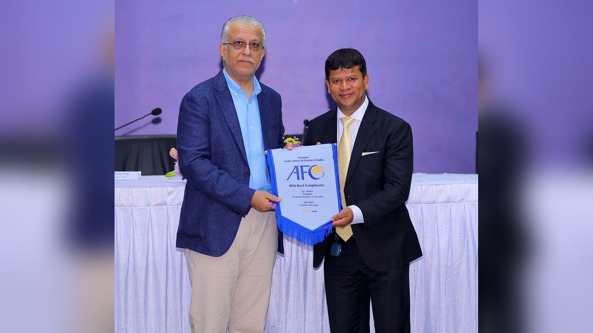 AFC President praises Sri Lanka’s efforts to elevate football!